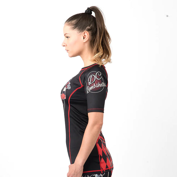 Fusion Fight Gear Bombshells Harley Quinn Ladies Rash Guard Canada ...