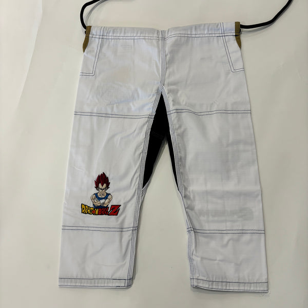 Fusion Fight Gear Kids Dragon Ball Z Vegeta BJJ Gi Limited Edition Whi ...