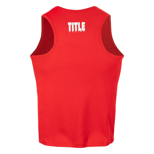 Title Boxing Aerovent Elite 2.0 Boxing Competition Jersey Tank Red ...
