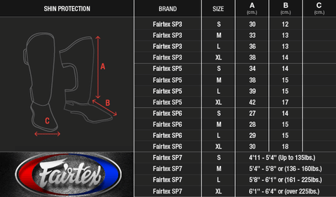 Fairtex SP3 Pro Style Double Padded In-Step Shin Guards – The Clinch ...
